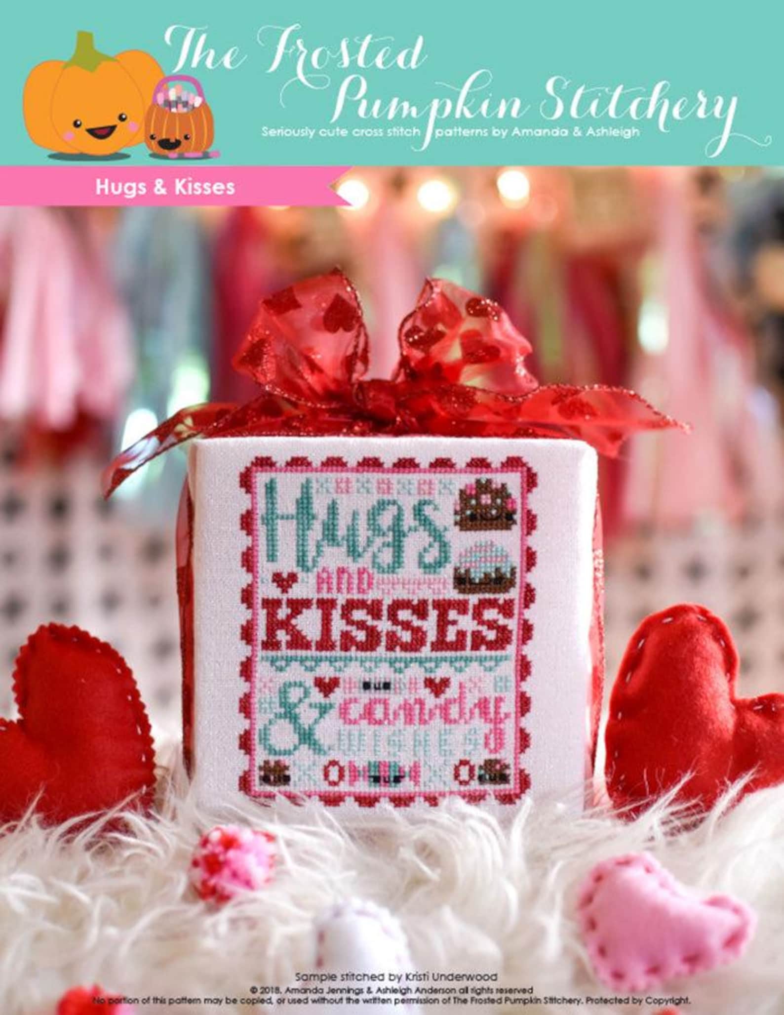 Hugs & Kisses Downloadable PDF Cross Stitch Pattern - Etsy
