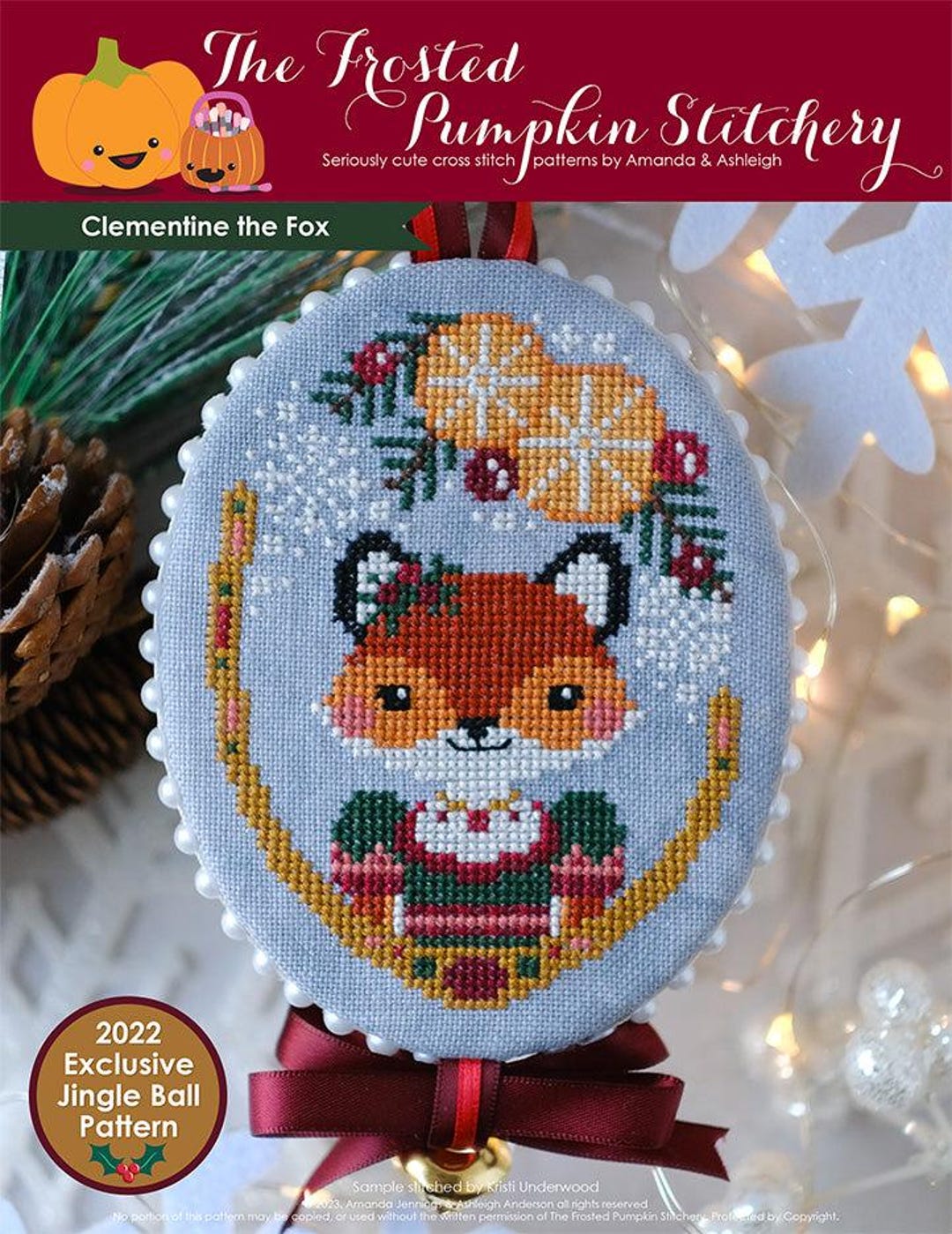 Clementine the Fox Downloadable PDF Cross Stitch Pattern - Etsy