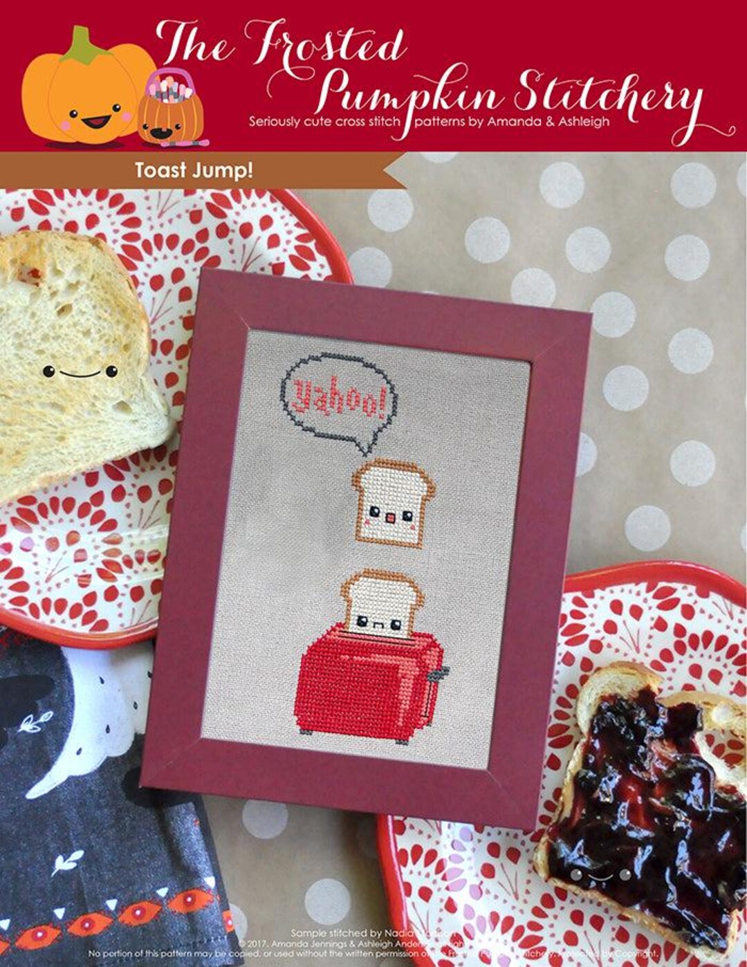 Toast Jump Downloadable PDF Cross Stitch Pattern - Etsy