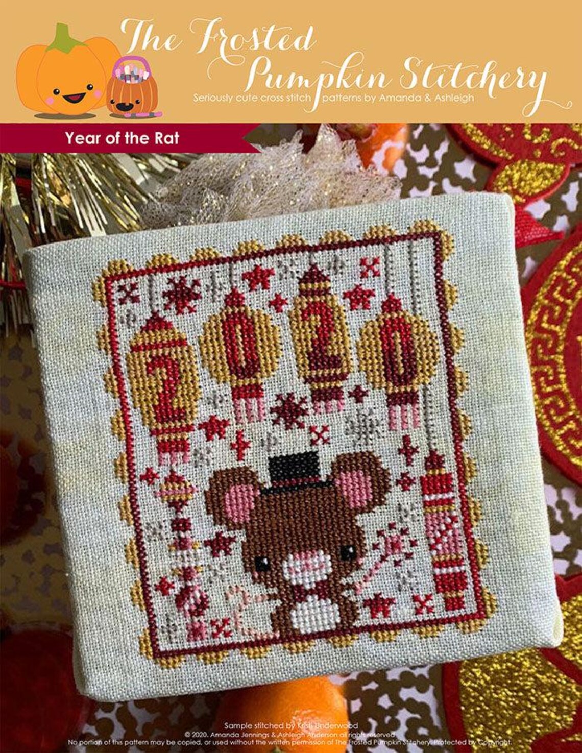 Year of the Rat Downloadable PDF Cross Stitch Pattern - Etsy