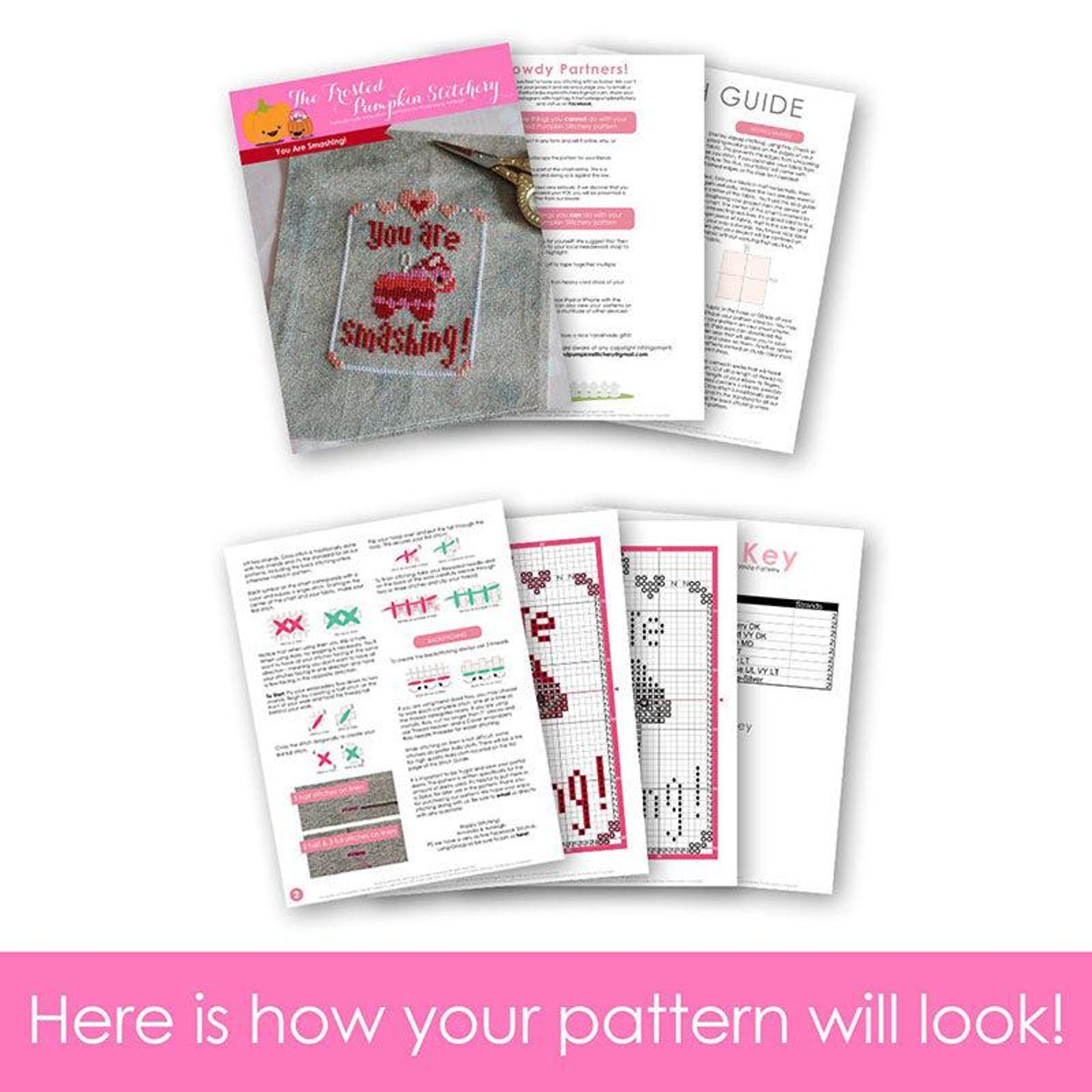 You Are Smashing Downloadable PDF Cross Stitch Pattern - Etsy