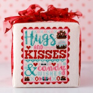 Hugs & Kisses Downloadable PDF Cross Stitch Pattern - Etsy
