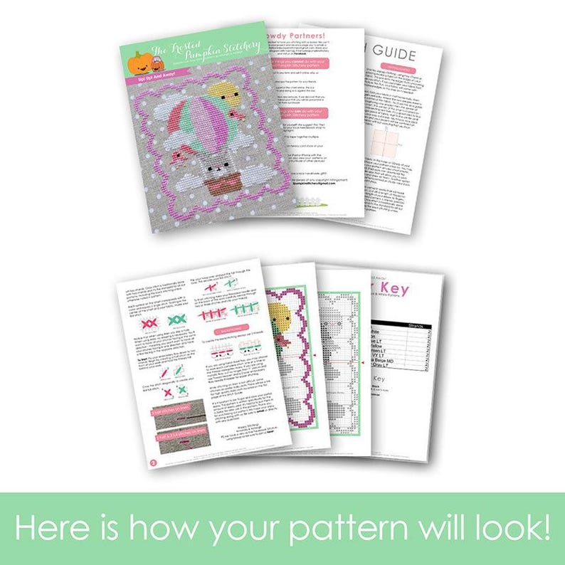 Up up and Away Downloadable PDF Cross Stitch Pattern - Etsy