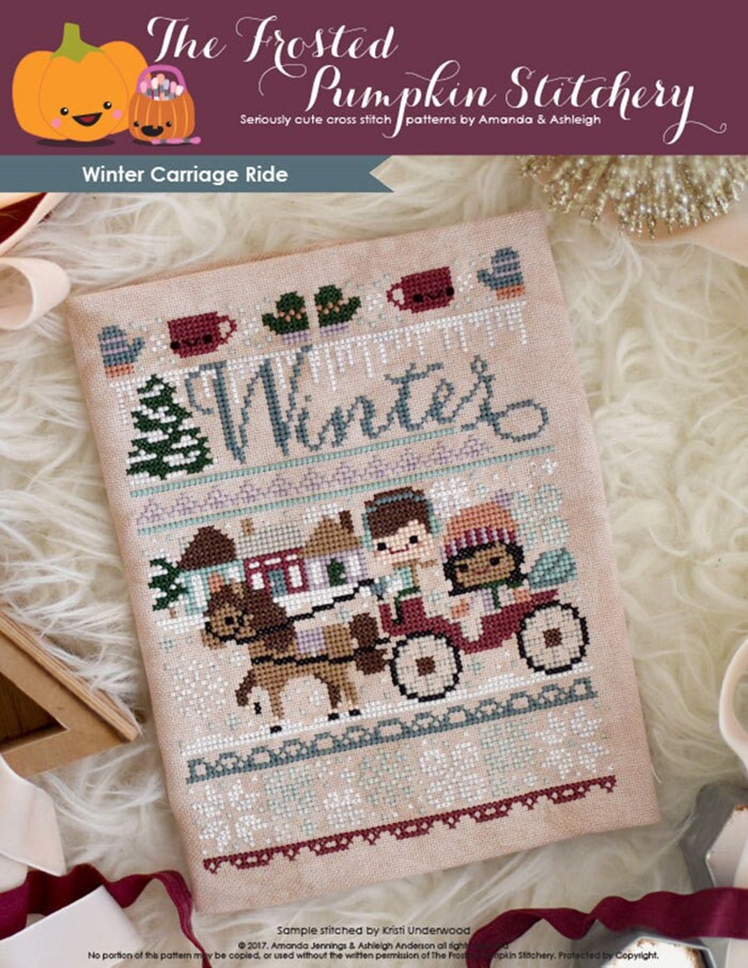 Winter Carriage Ride Cute Couple Horse Drawn Carriage Cozy Scene ...