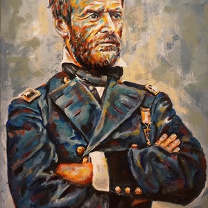 Colorful Custom Soldier Portrait Painting on Canvas. Veteran Painting ...