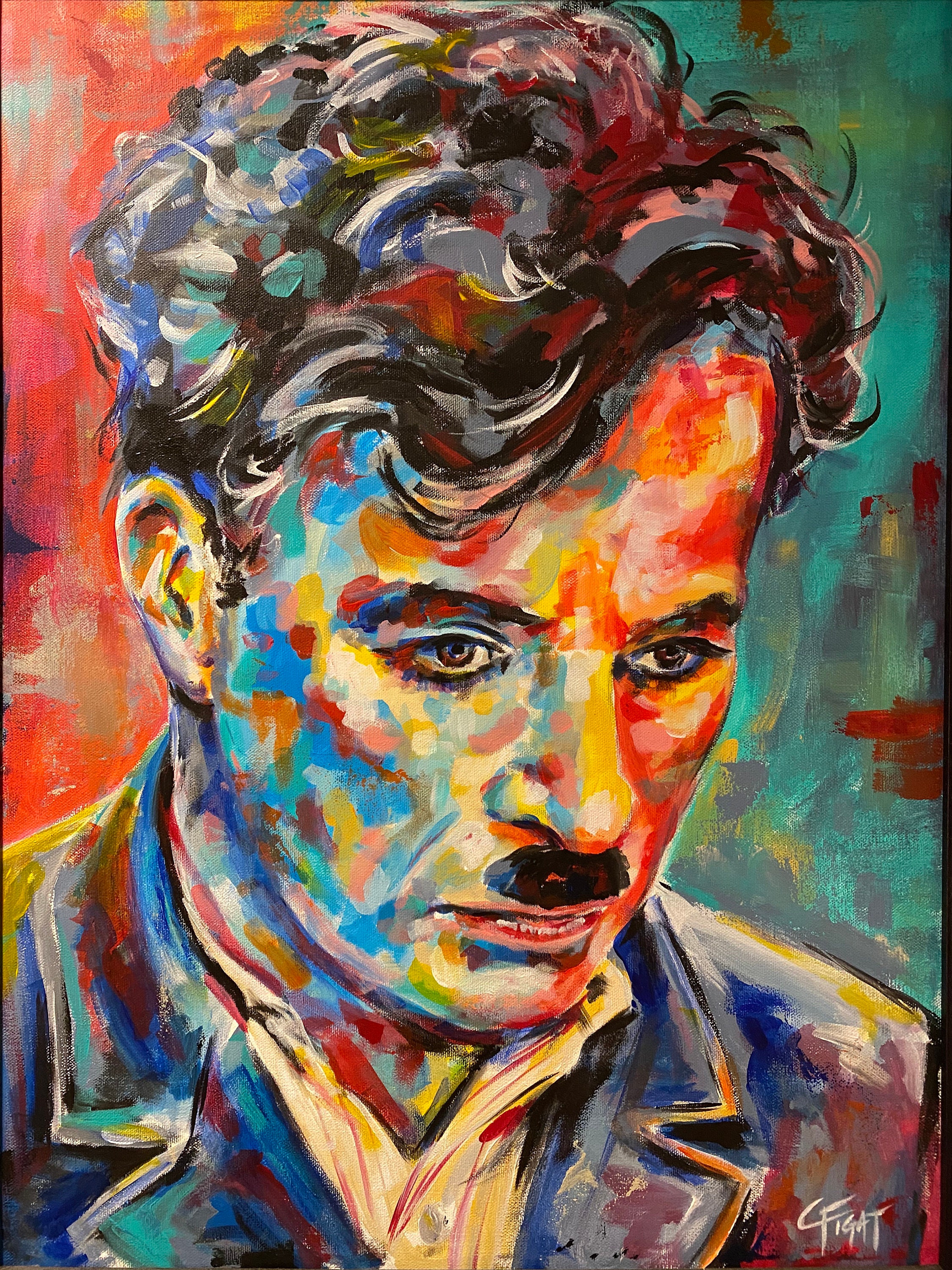 Custom Acrylic Portrait Painting: Colorful, Hand-painted From Photo - Etsy
