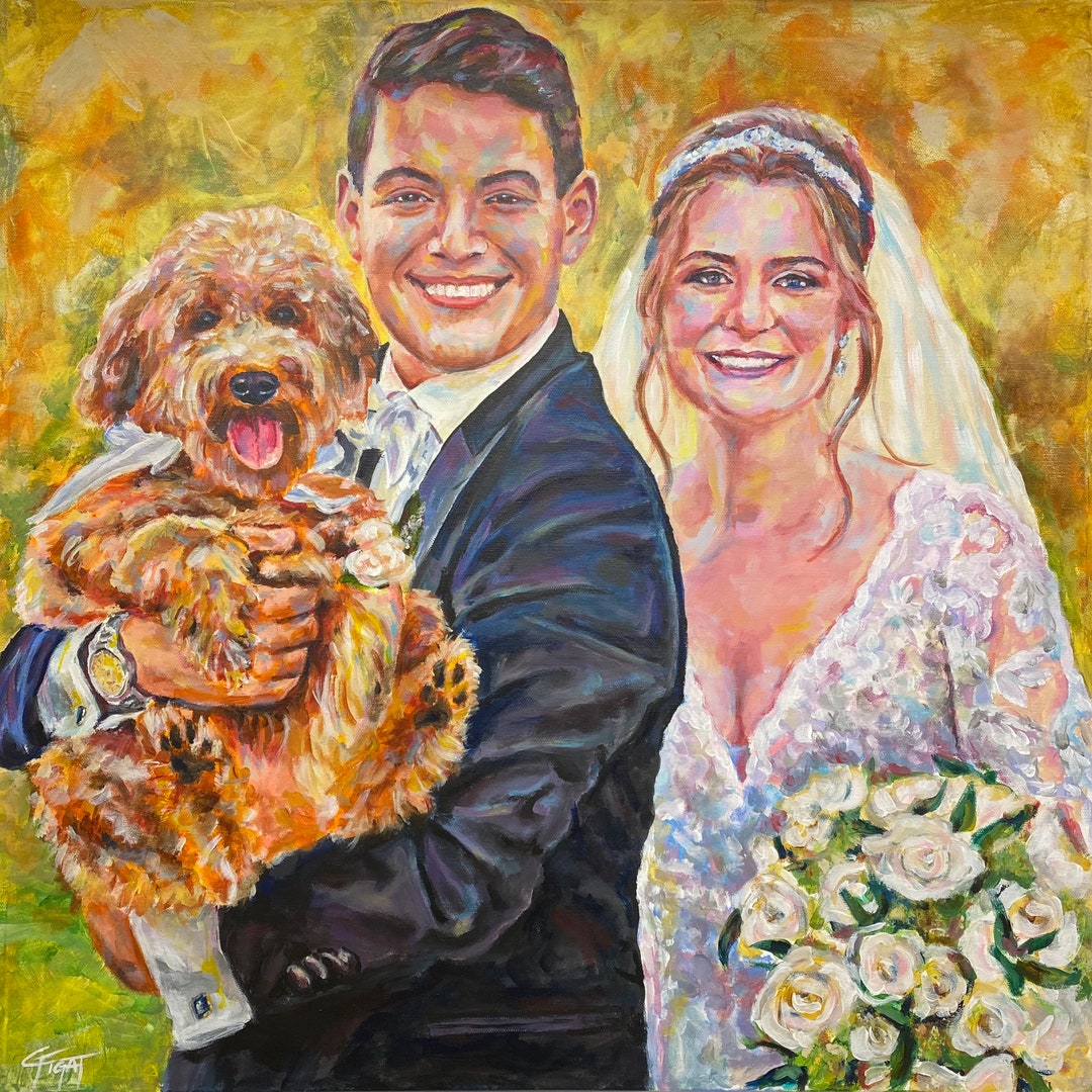 Wedding and Anniversary Portraits. Beautiful Custom Portrait Paintings ...