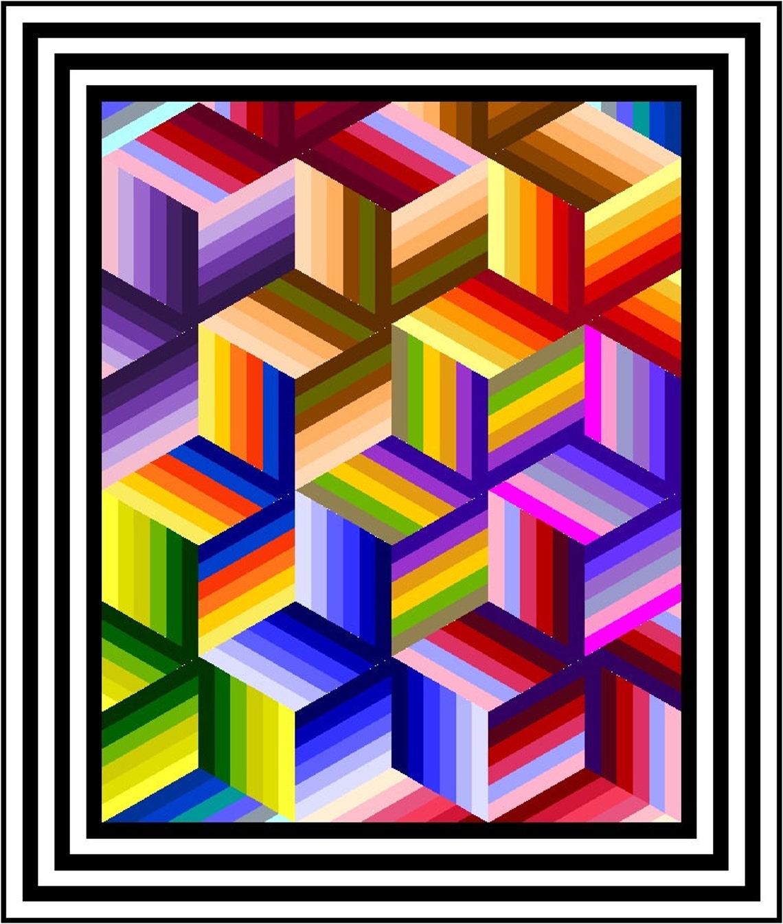 ILLUMINATION - Quilt-addicts Patchwork Quilt Pattern (not PDF, Sent ...