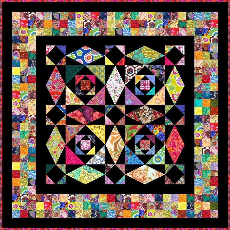 INTRINSIC Quilt-addicts Patchwork Quilt Pattern - Etsy