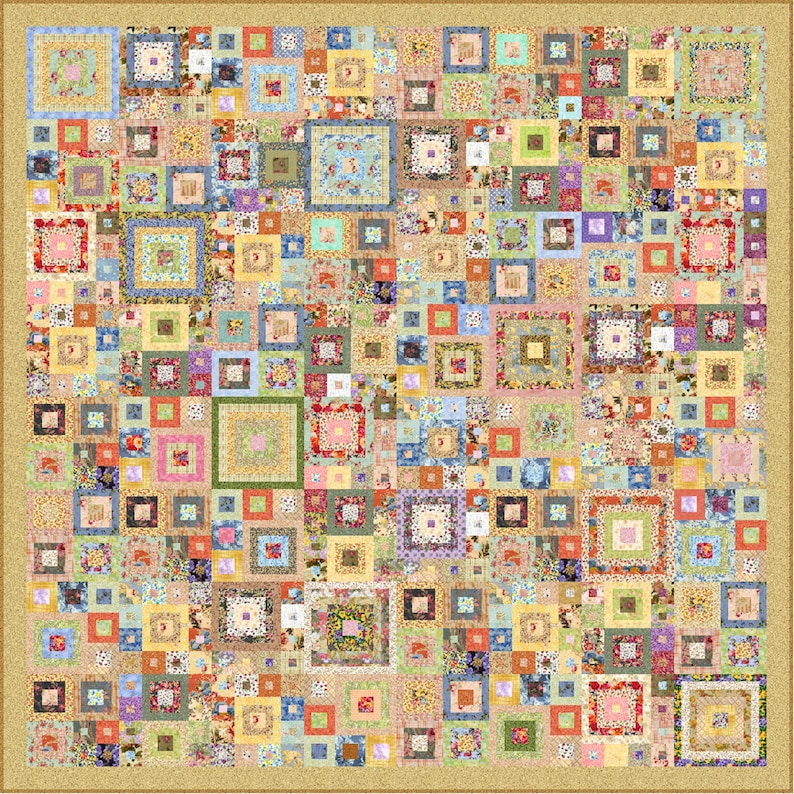 CHANTILLY - Quilt-addicts Patchwork Quilt PDF Pattern (sent ...