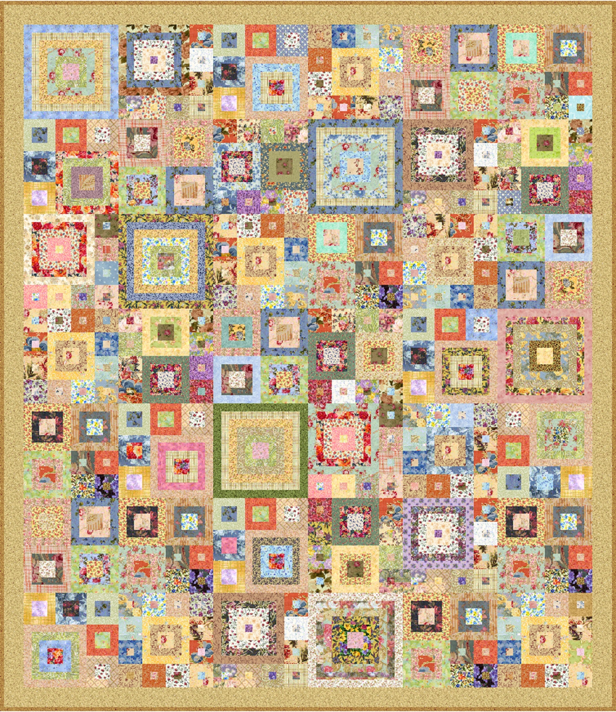 CHANTILLY - Quilt-addicts Patchwork Quilt PDF Pattern (sent ...