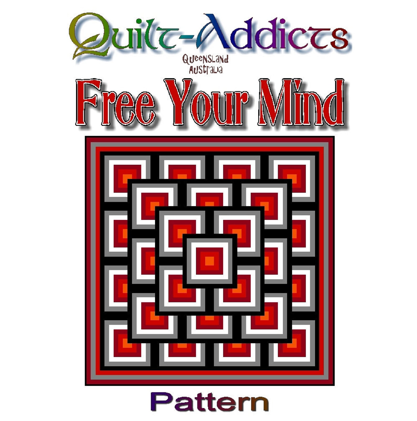 FREE Your MIND - Quilt-addicts Patchwork Quilt PDF Pattern (sent ...