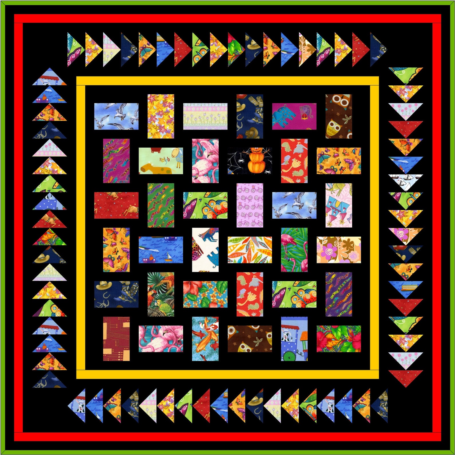 WITH My Little EYE - Quilt-addicts Patchwork Quilt PDF Pattern (sent ...