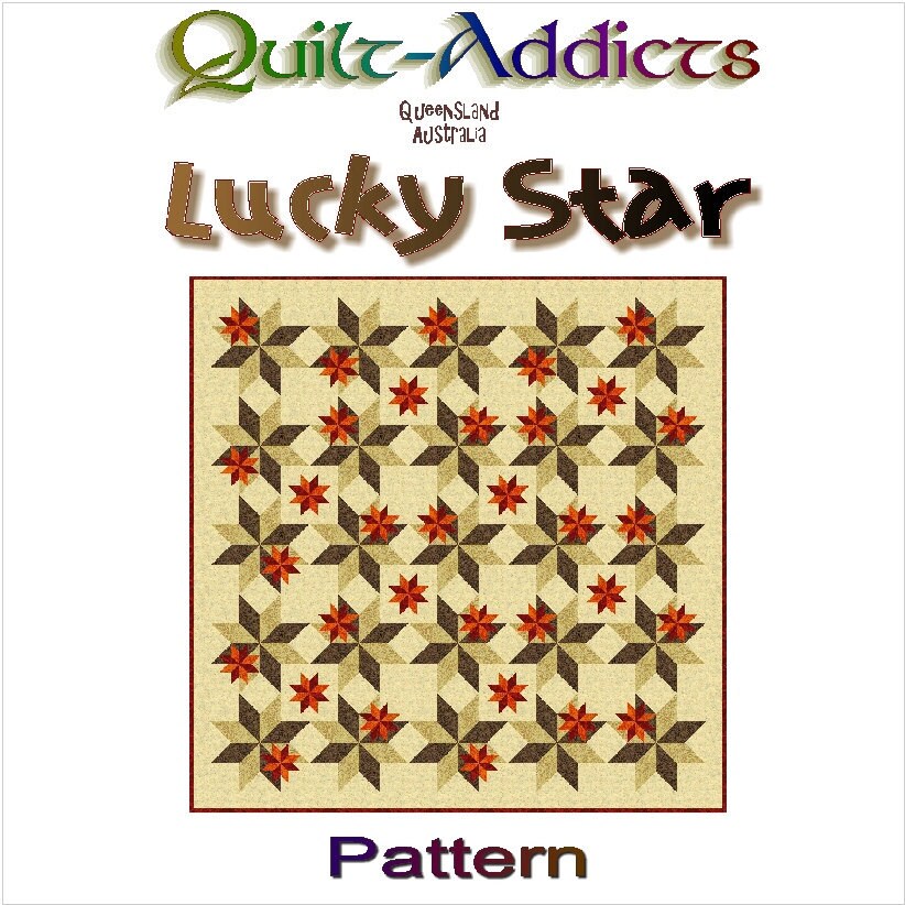 LUCKY STAR Quilt-addicts Patchwork Quilt Pattern - Etsy