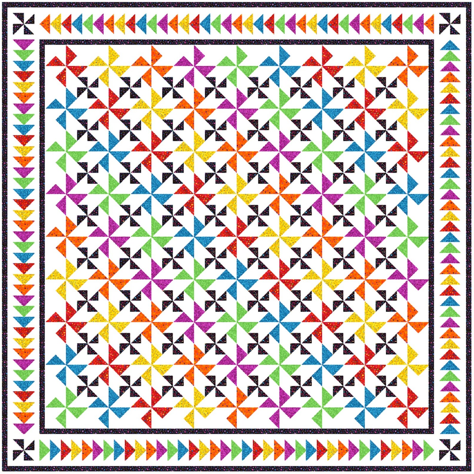 CONFETTI Quilt-addicts Patchwork Quilt Pattern - Etsy