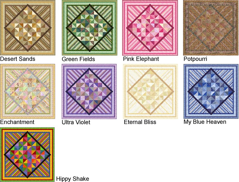 MY Blue HEAVEN Quilt-addicts Patchwork Quilt PDF Pattern sent ...