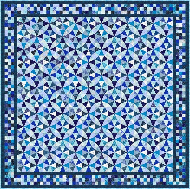 MIDNIGHT BLUE - Quilt-addicts PDF Patchwork Quilt Pattern (electronic ...