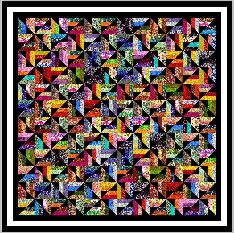 JUMPING JACK - Quilt-addicts Patchwork Quilt PDF Pattern (sent ...