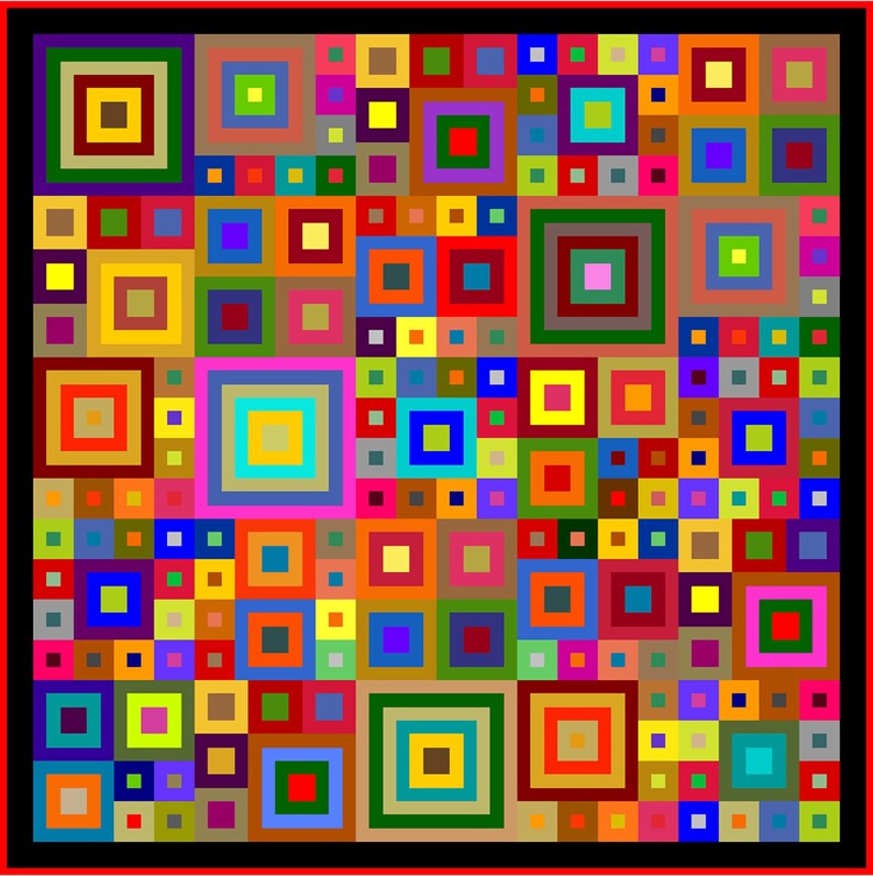 DELIRIUM Quilt-addicts Patchwork Quilt PDF Pattern sent Electronically ...