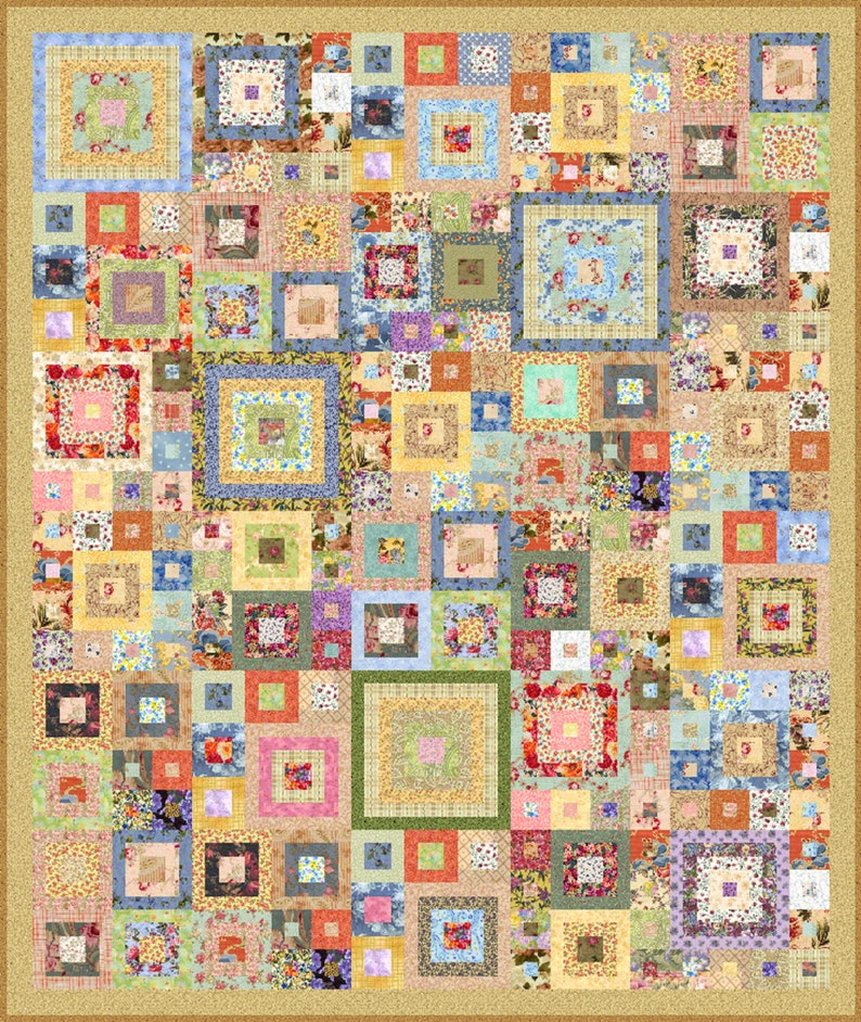 CHANTILLY - Quilt-addicts Patchwork Quilt PDF Pattern (sent ...