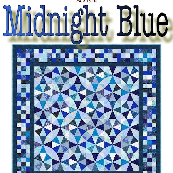 Blue Quilt Patterns - Etsy