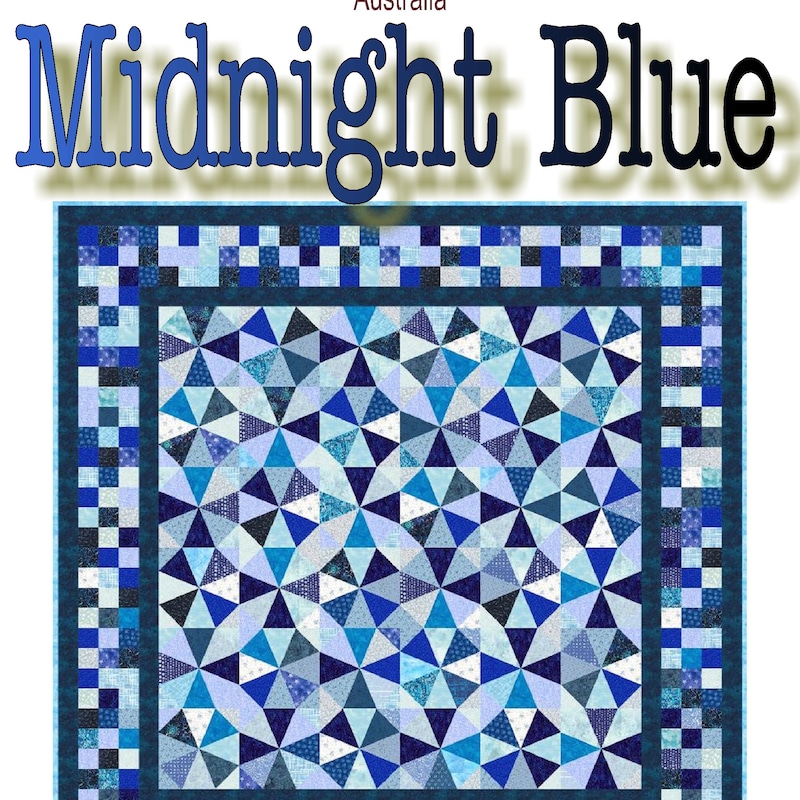 Blue Quilt Pattern - Etsy