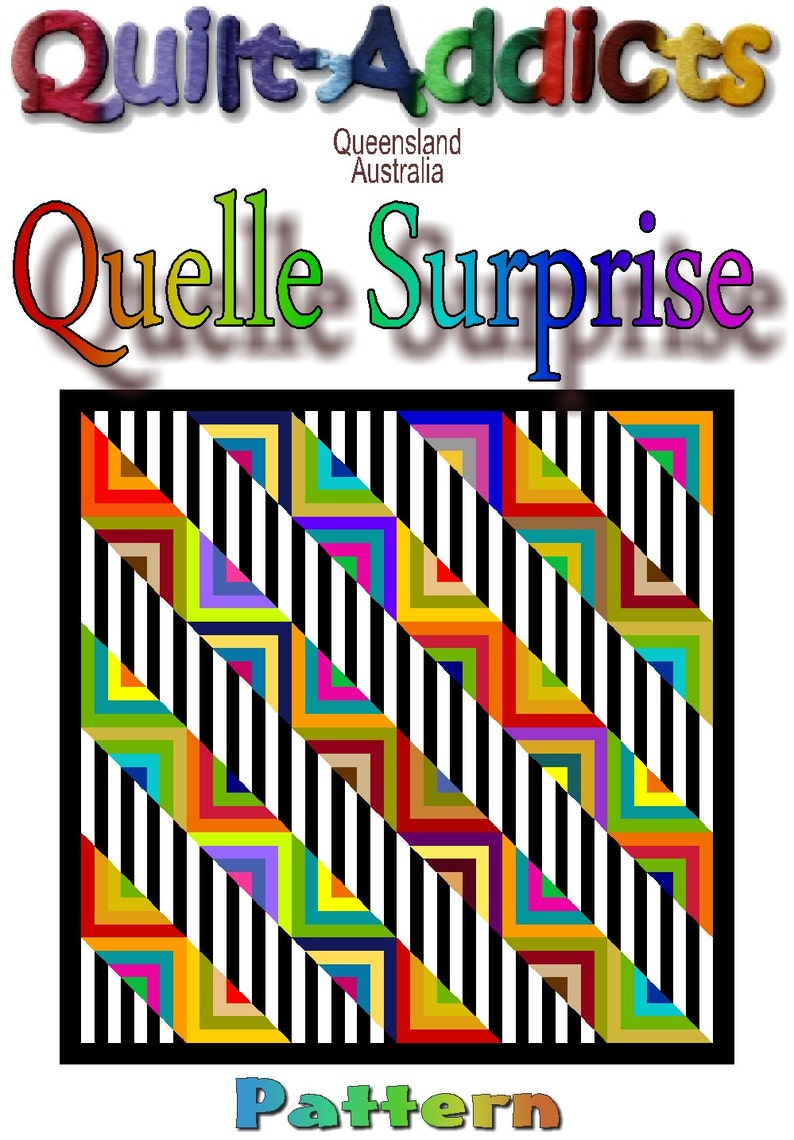 QUELLE SURPRISE - Quilt-addicts Patchwork Quilt PDF Pattern (sent ...