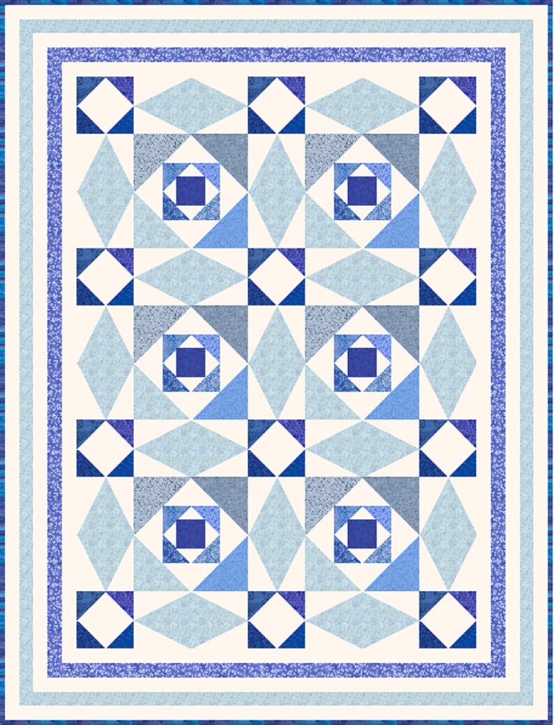 OCEANA Quilt-addicts Patchwork Quilt Pattern - Etsy