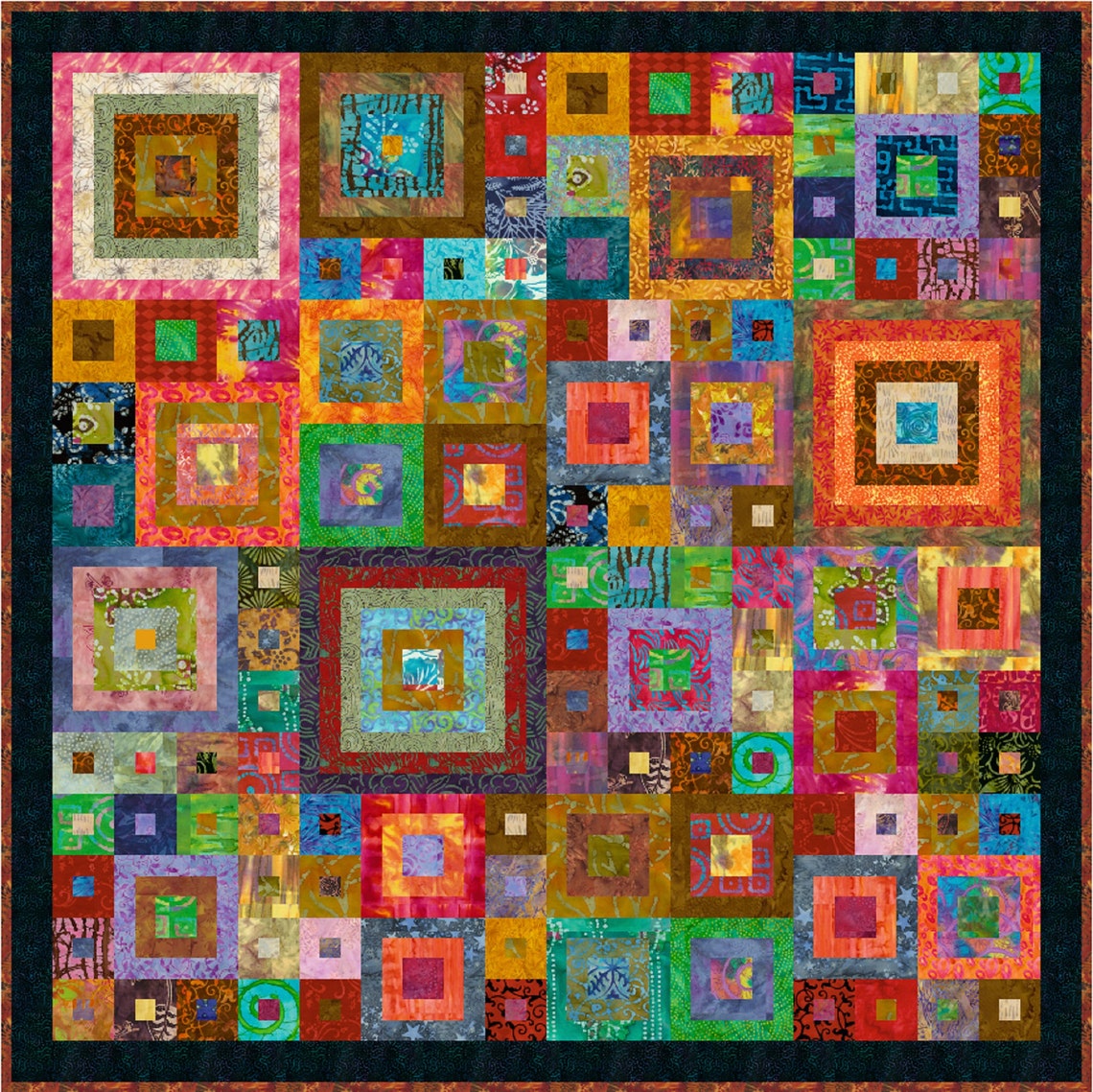 TIKA BATIKA Quilt-addicts Patchwork Quilt PDF Pattern - Etsy