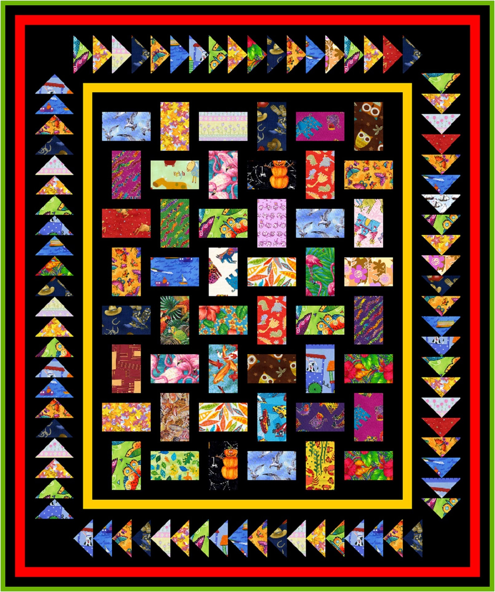 WITH My Little EYE - Quilt-addicts Patchwork Quilt PDF Pattern (sent ...