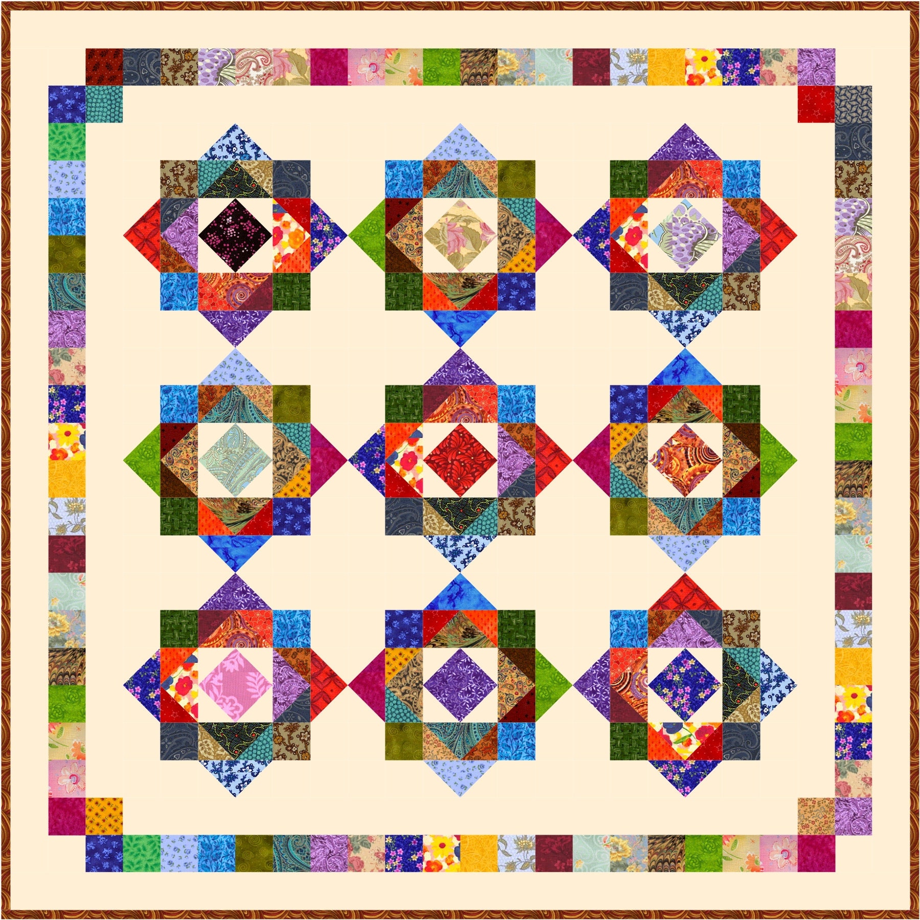 HODGE PODGE Quilt-Addicts Patchwork Quilt Pattern - Etsy.de