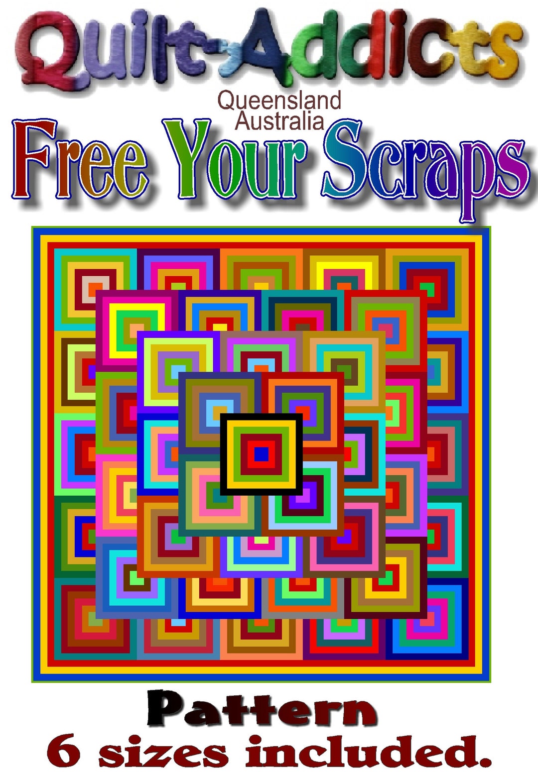FREE Your SCRAPS - Quilt-addicts Patchwork Quilt PDF Pattern (sent ...