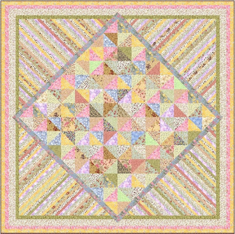 ENCHANTMENT Quilt-addicts Patchwork Quilt PDF Pattern sent ...