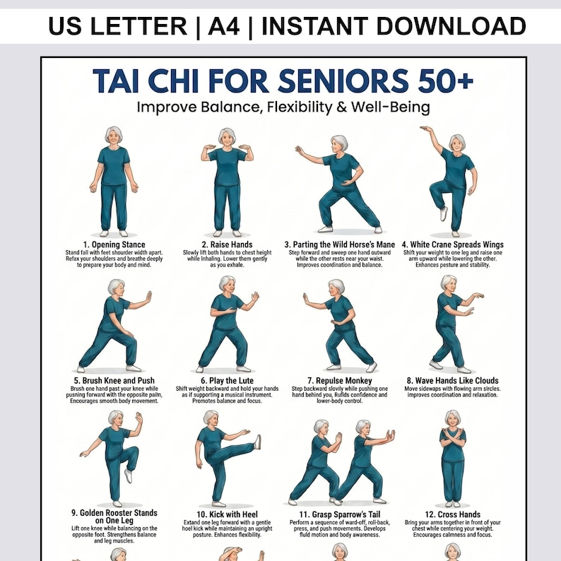 PDF imprimable de tai-chi pour les personnes âgées de 50 ans et plus ...