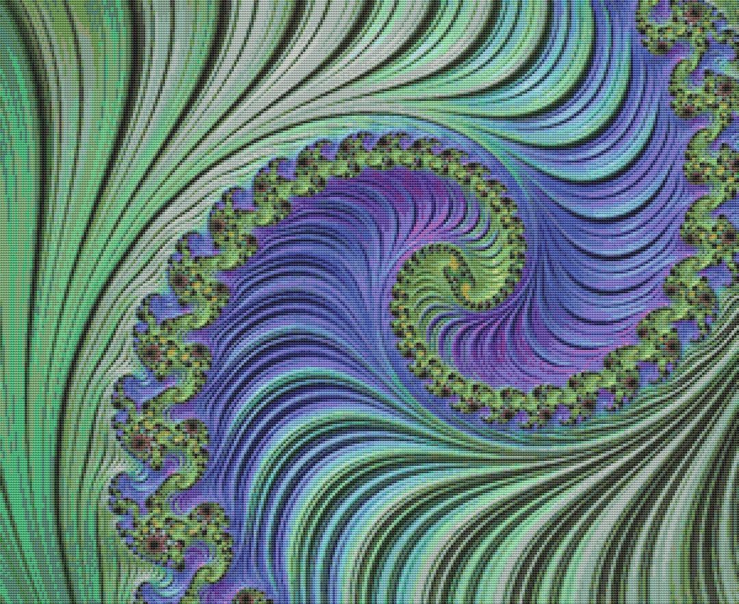 Fractal Cross Stitch Pattern 155 Patterns Instant Download Pdf Cross ...