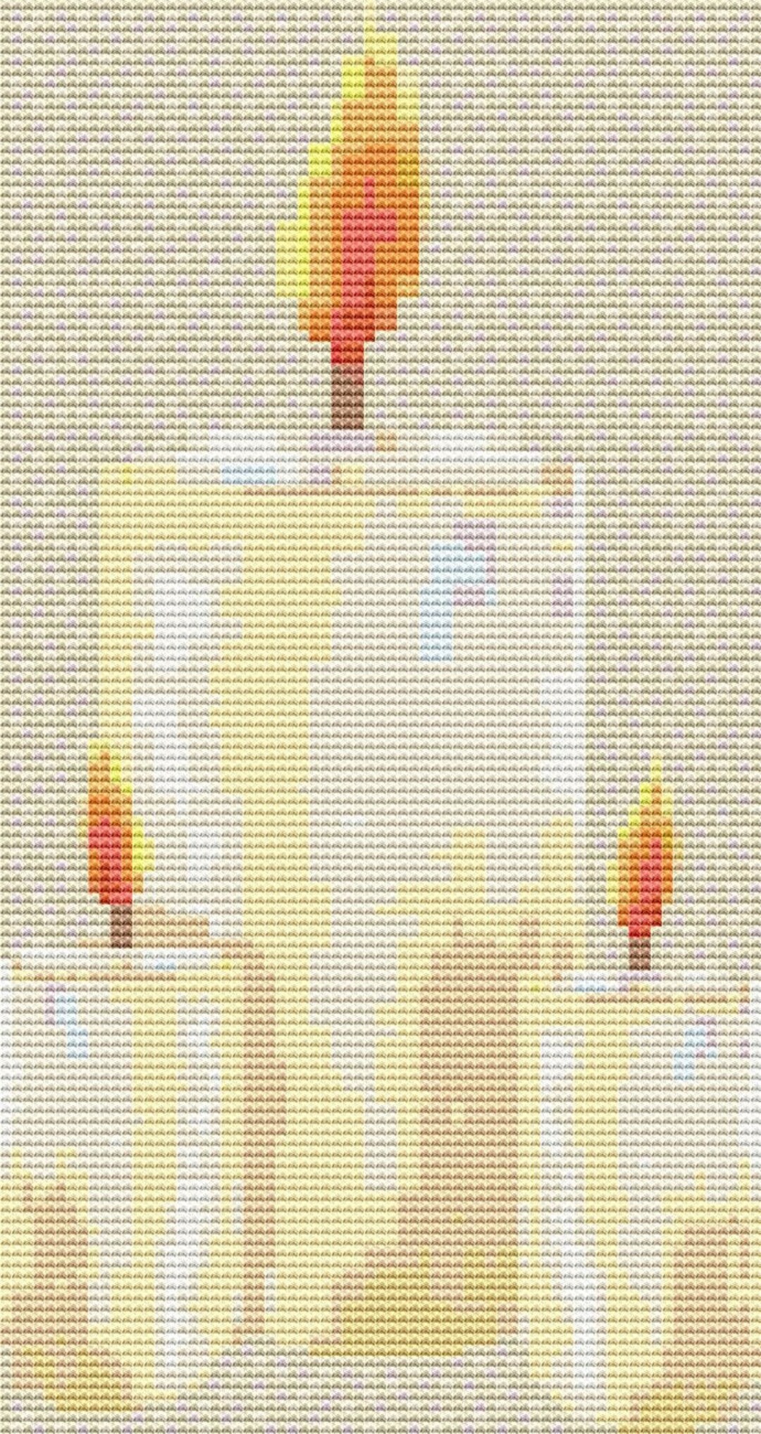 Cross Stitch Pattern Candles Instant Download PDF - Etsy