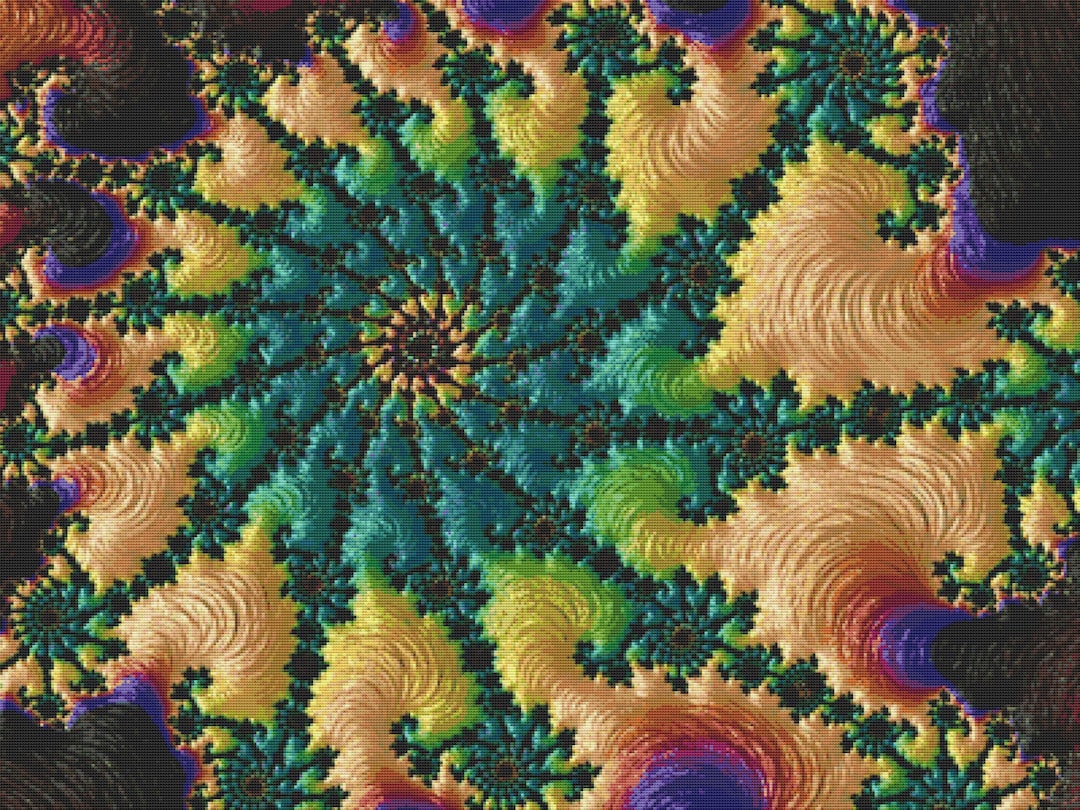 Fractal Cross Stitch Pattern P007 Patterns Instant Download Pdf Cross ...