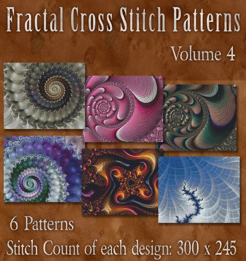 Counted Cross Stitch Designs Fractal Cross Stitch Patterns - Etsy