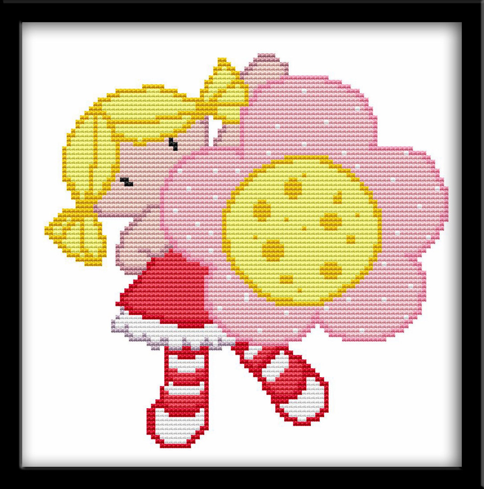 Counted Cross Stitch Pattern Girl Stuff 7 Designs Cute - Etsy