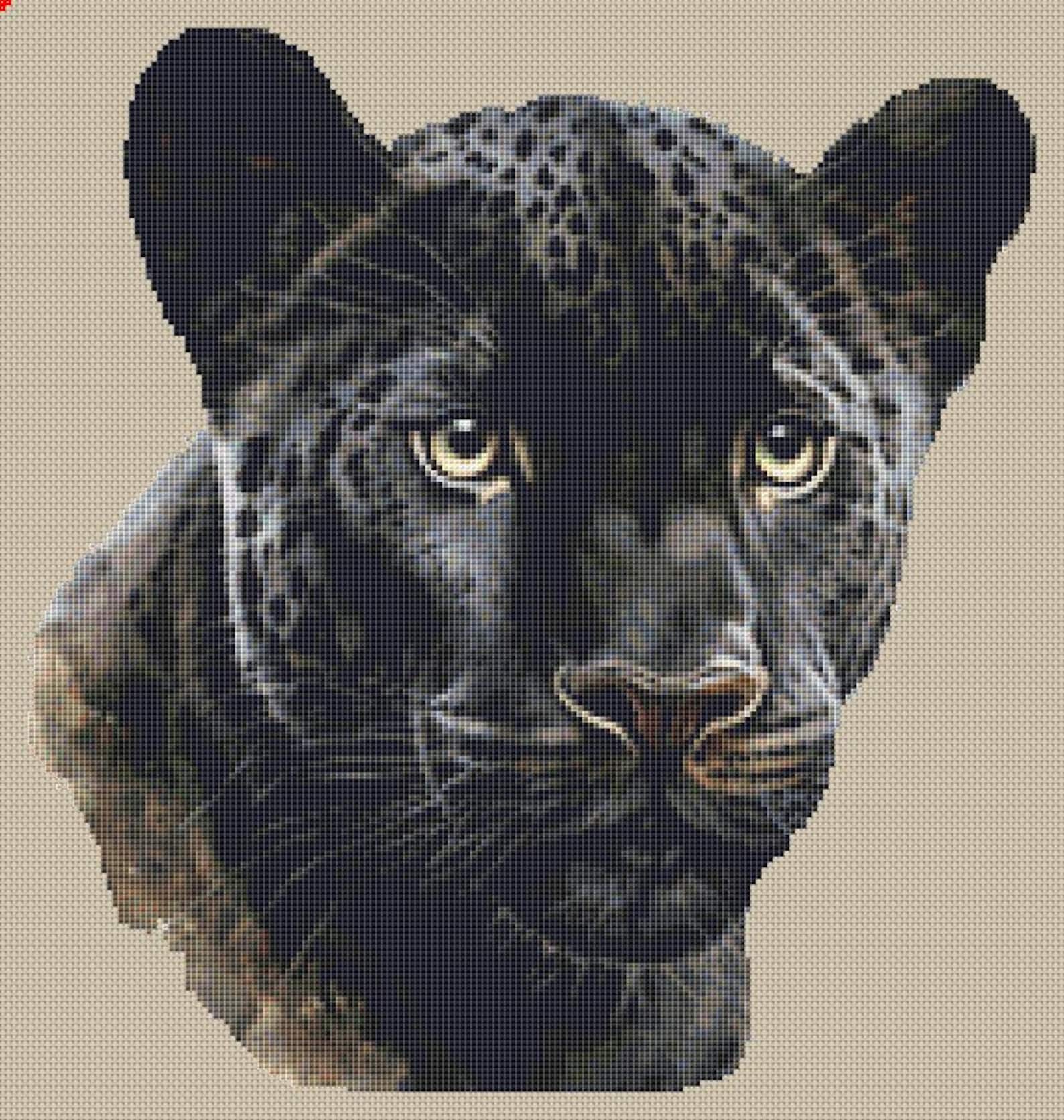 Black Panther Cross Stitch Pattern Instant Download PDF - Etsy