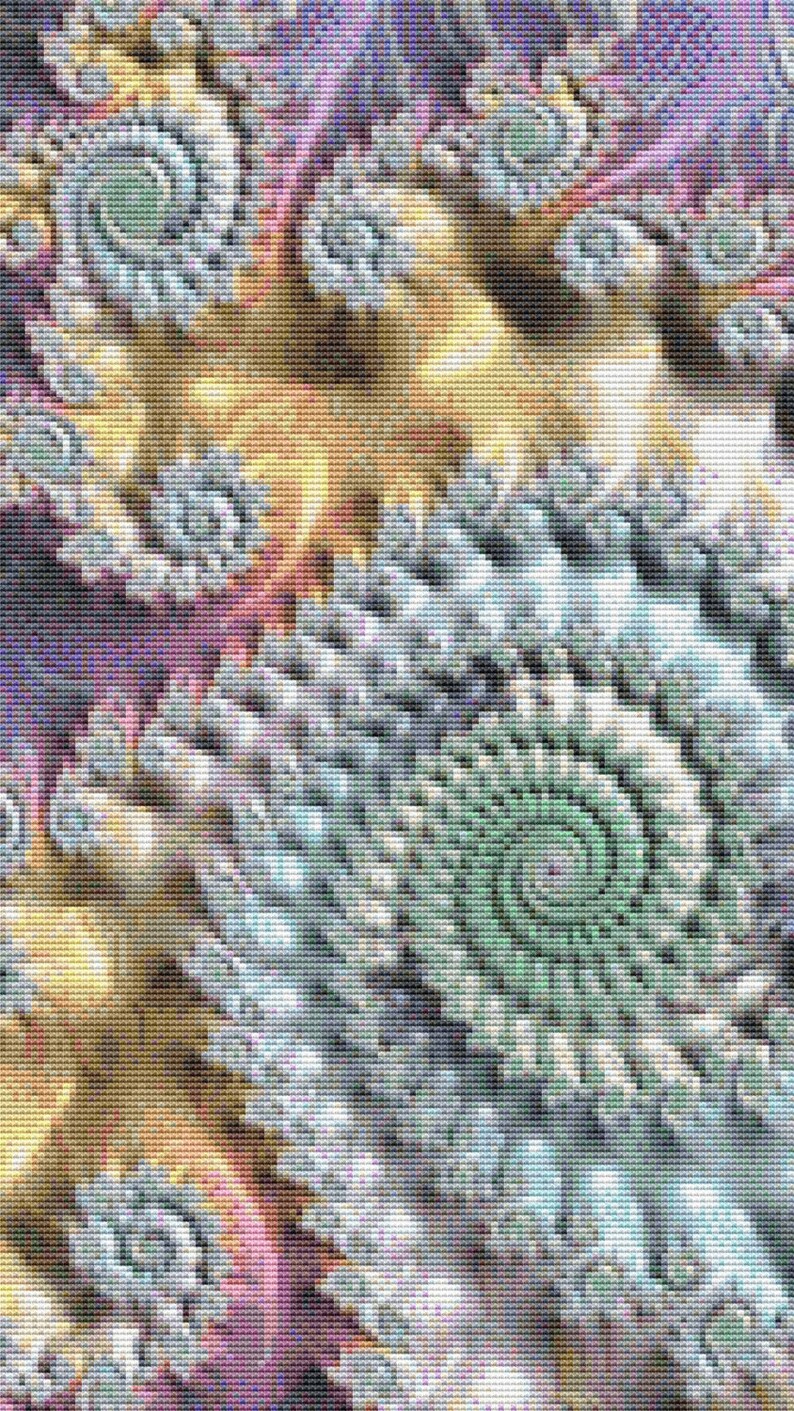 Fractal Cross Stitch Pattern 165 Patterns Instant Download Pdf - Etsy