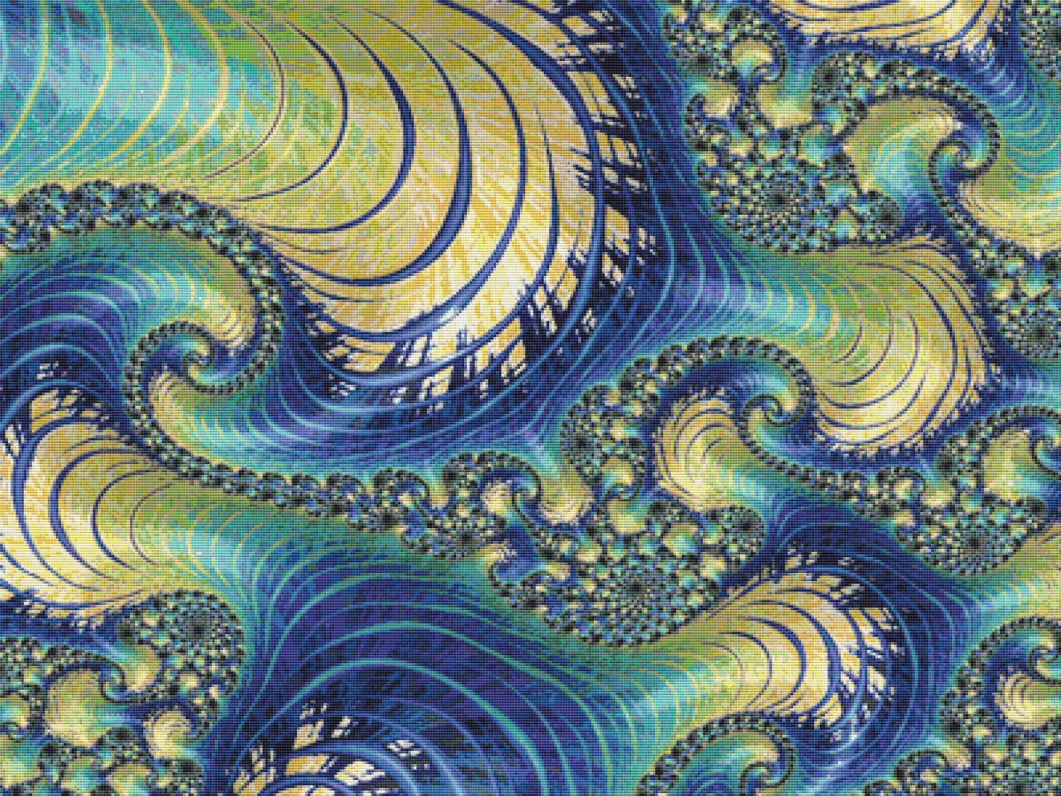 Fractal Cross Stitch Pattern P014 Patterns Instant Download Pdf Cross ...