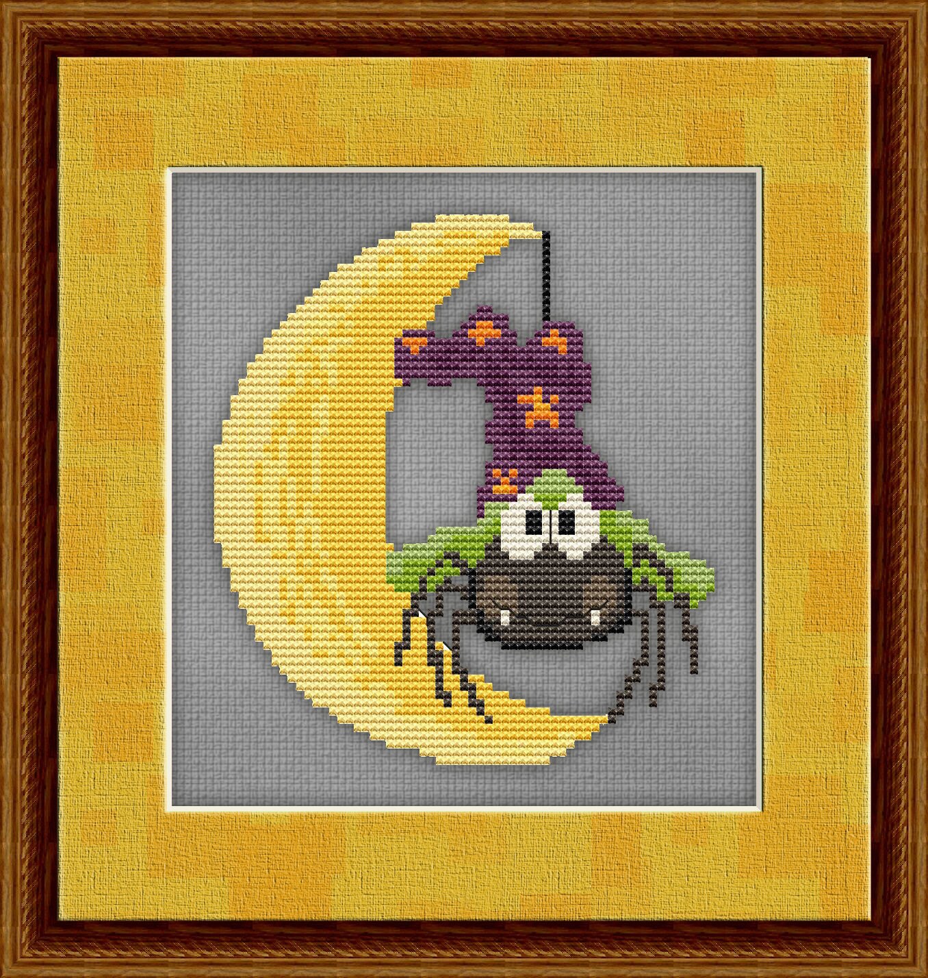 Counted Cross Stitch Pattern Silly Spiders Three Halloween - Etsy