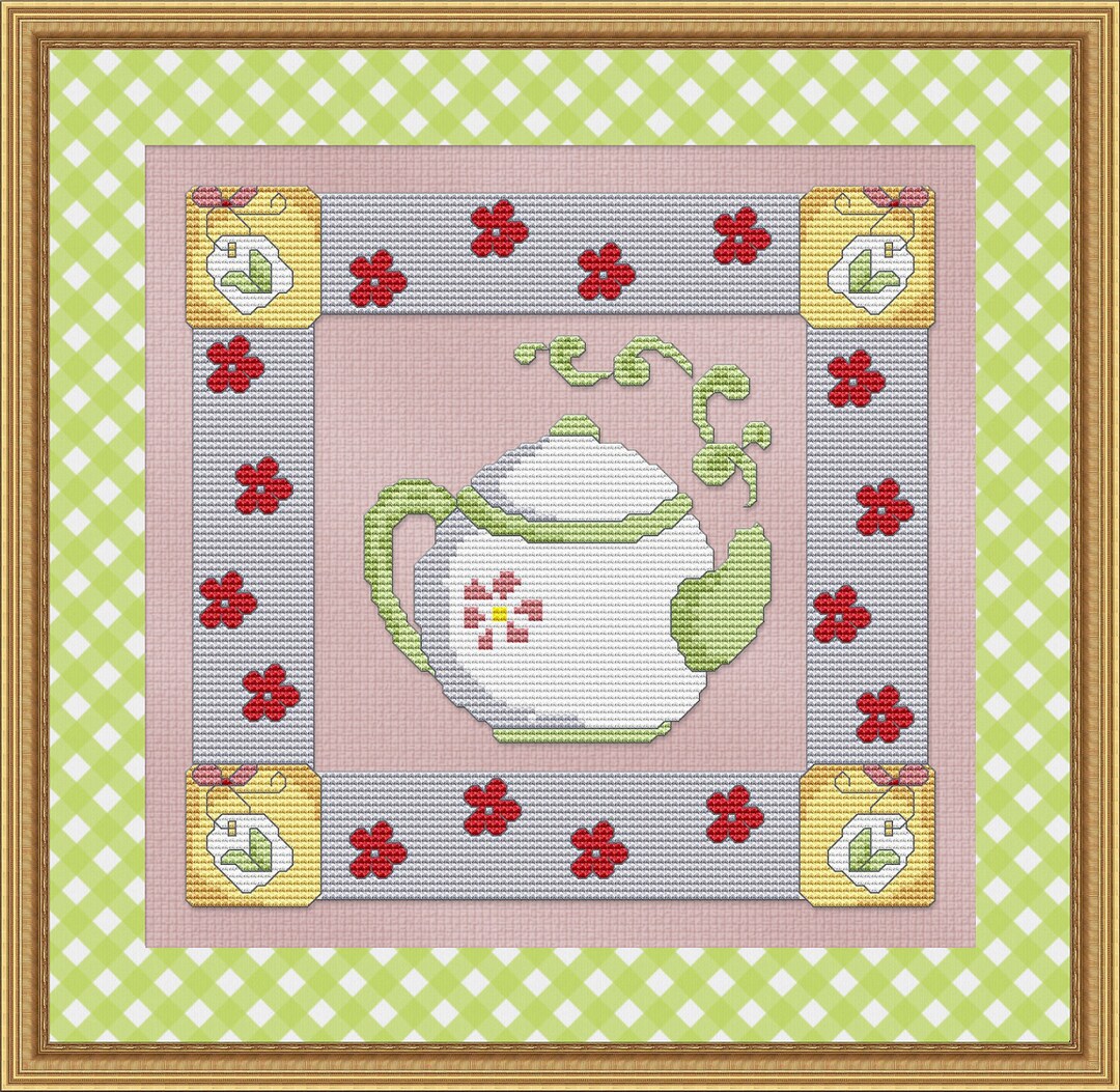 Cross Stitch Pattern Teapot Cross Stitch Pattern / Design - Etsy