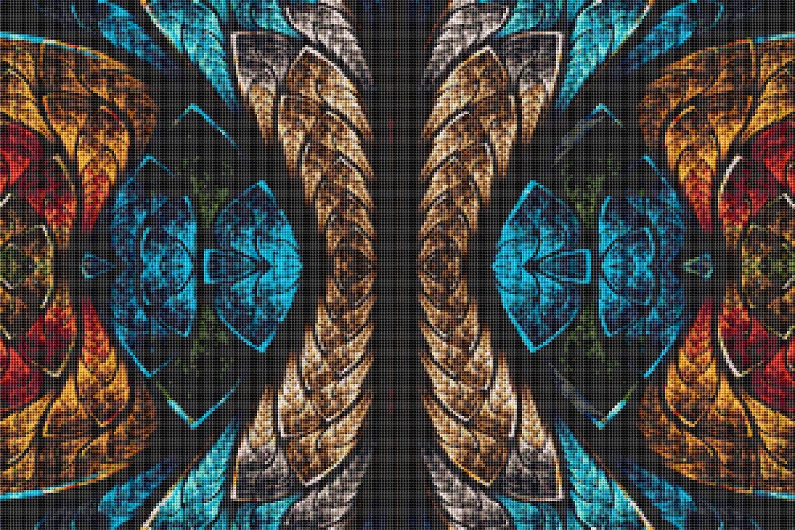 Cross Stitch Pattern Fractals Instant Download PDF 102901 - Etsy