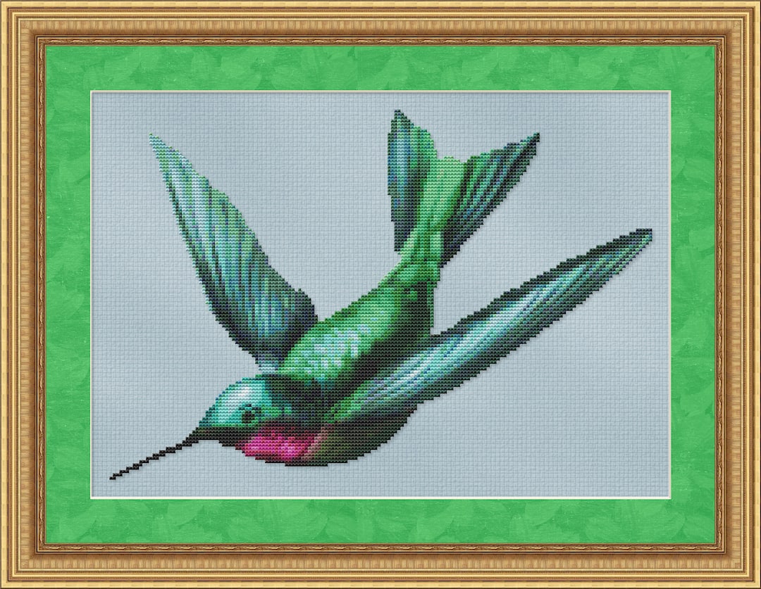 Cross Stitch Pattern Hummingbird Instant Download Pdf - Etsy