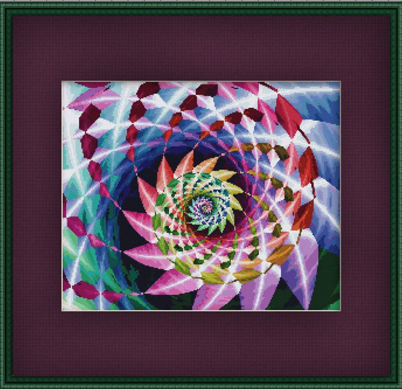 Fractal Cross Stitch Pattern Spinners Patterns Instant Download Pdf ...