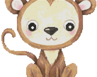 Monkey Tissue Topper-plastic Canvas Pattern-pdf Download - Etsy