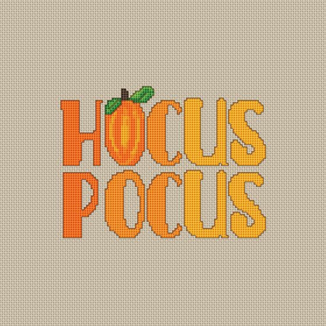 Cross Stitch Pattern Hocus Pocus Instant Download Pdf - Etsy