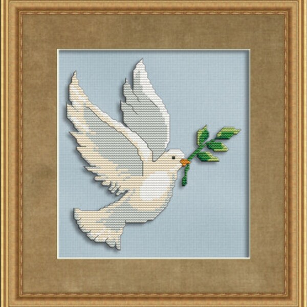 Cross Stitch Doves - Etsy
